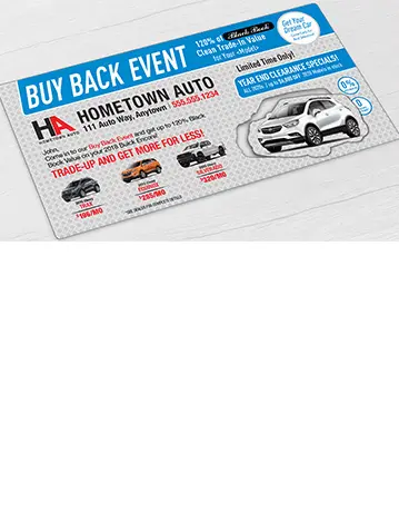 Direct Mail Plastic Postcards