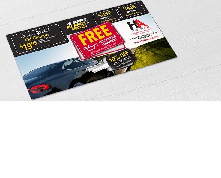 Direct Mail Plastic Postcards